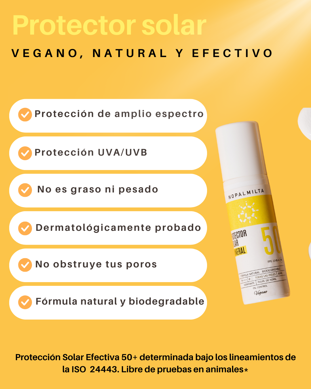 Protector solar mineral y natural – Nopalmilta