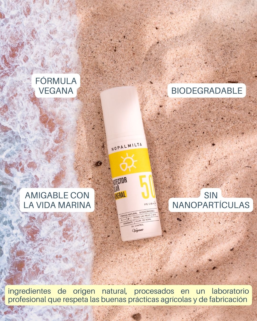 Protector solar mineral y natural – Nopalmilta