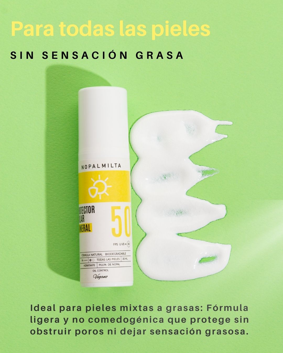 Protector solar mineral y natural – Nopalmilta